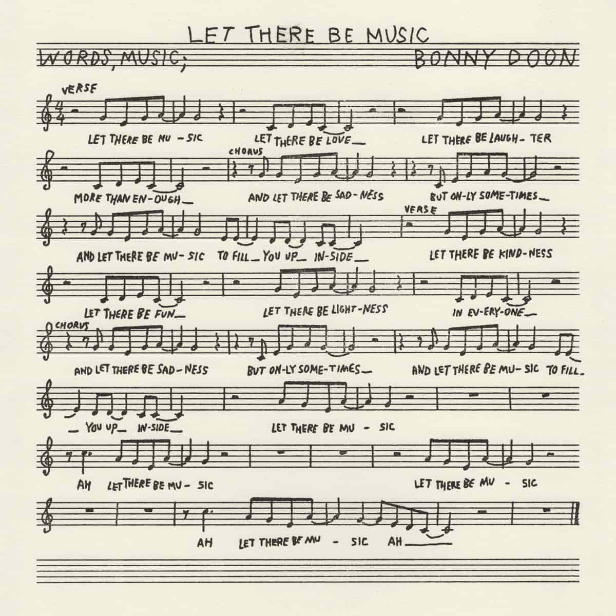 BONNY DOON - LET THERE BE MUSIC VINYL (LP) – VENUS VINYL