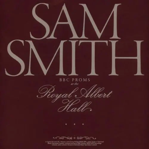 SAM SMITH - BBC PROMS AT THE ROYAL ALBERT HALL VINYL (SUPER LTD. 'RSD ...