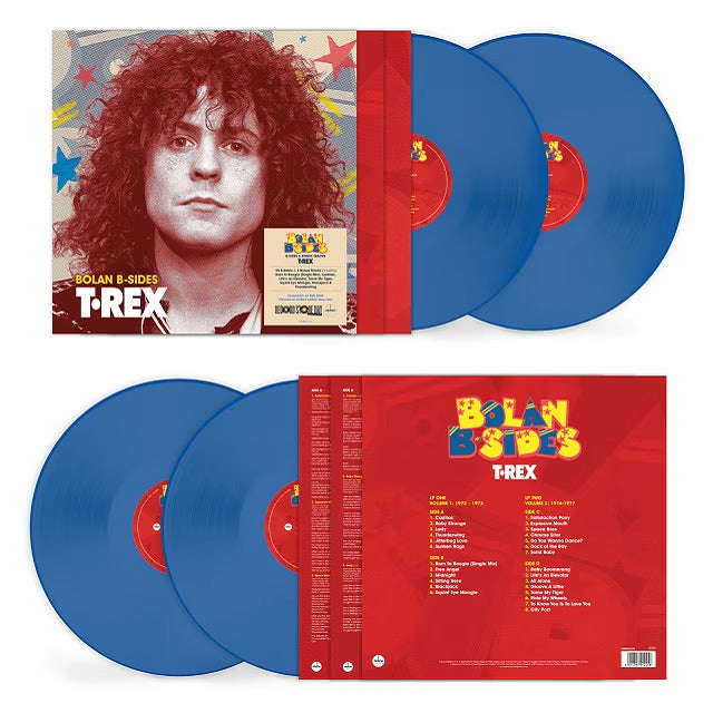T. REX - BOLAN B-SIDES VINYL (SUPER LTD. 'RSD' ED. TRANSLUCENT BLUE 2L ...