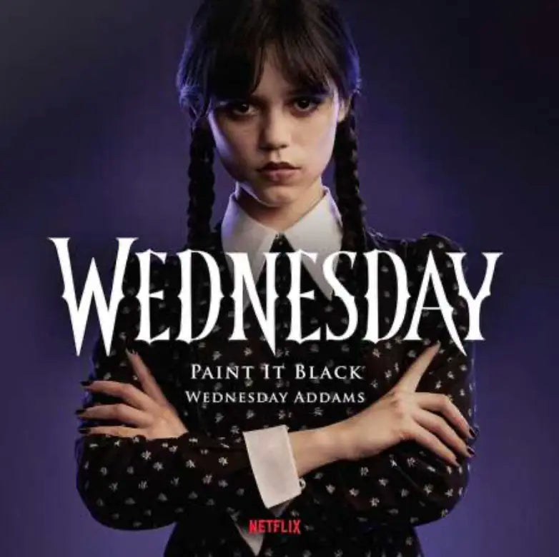 WEDNESDAY ADDAMS & DANNY ELFMAN - PAINT IT BLACK - WEDNESDAY THEME SON ...